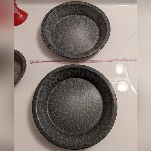 Vintage | Kitchen | Vtg 92s Graniteware Pie Pan Spatterware | Poshmark